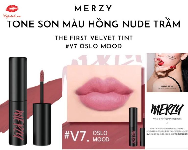Son Merzy V7 Osslo Mood Màu Hồng Nude Trầm Đẹp Nhất, Siêu Hot