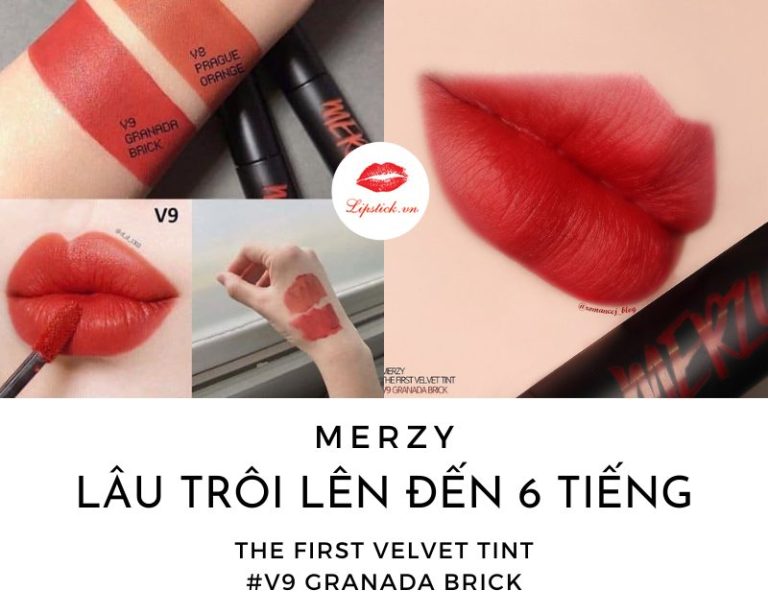 Son Merzy V9 Granada Brick Màu Đỏ Gạch Đẹp Nhất, Hot Nhất Hiện Nay