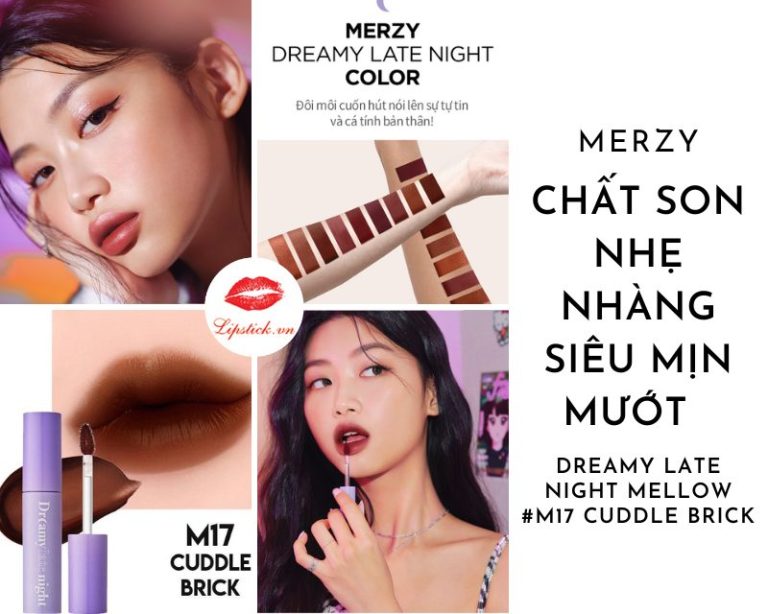 Review Son Merzy M17 Cuddle Brick Màu Cam Đỏ Gạch Hot Nhất