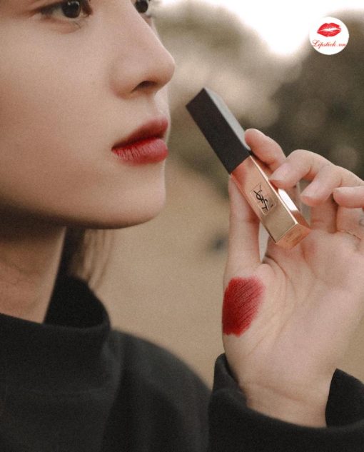 Review Son YSL Slim 1966 Rouge Libre Màu Đỏ Đất Đẹp Nhất