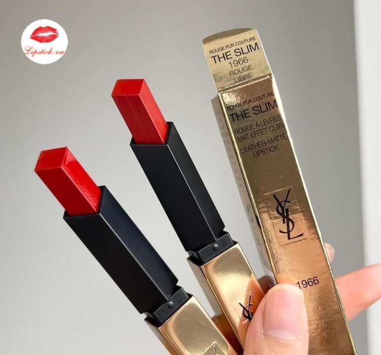 Review Son YSL Slim 1966 Rouge Libre Màu Đỏ Đất Đẹp Nhất