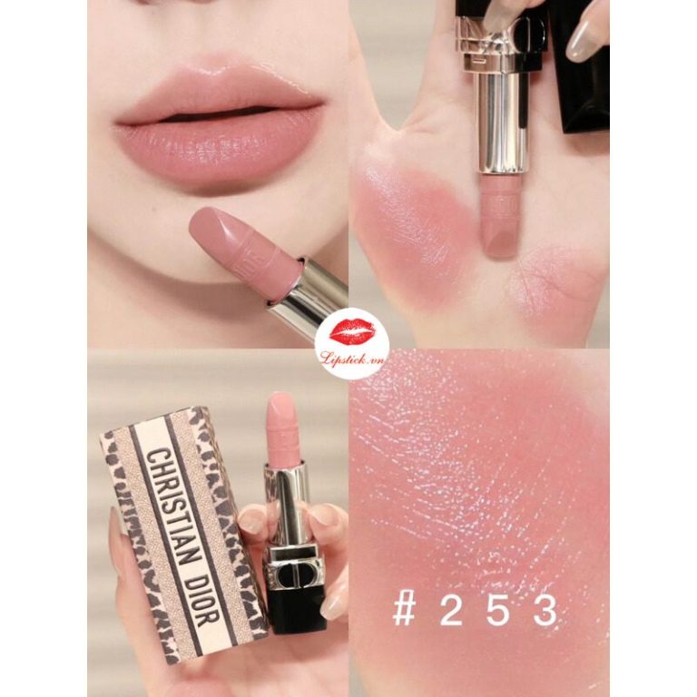 Son Dior 253 Rose Feline Satin Màu Hồng Đào Limited Mới Nhất