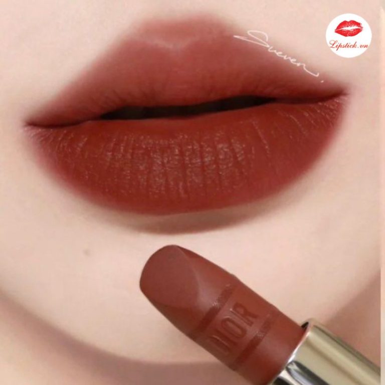 Son Dior 915 Soft Burgundy Matte Màu Đỏ Nâu Đất Limited Mới Nhất