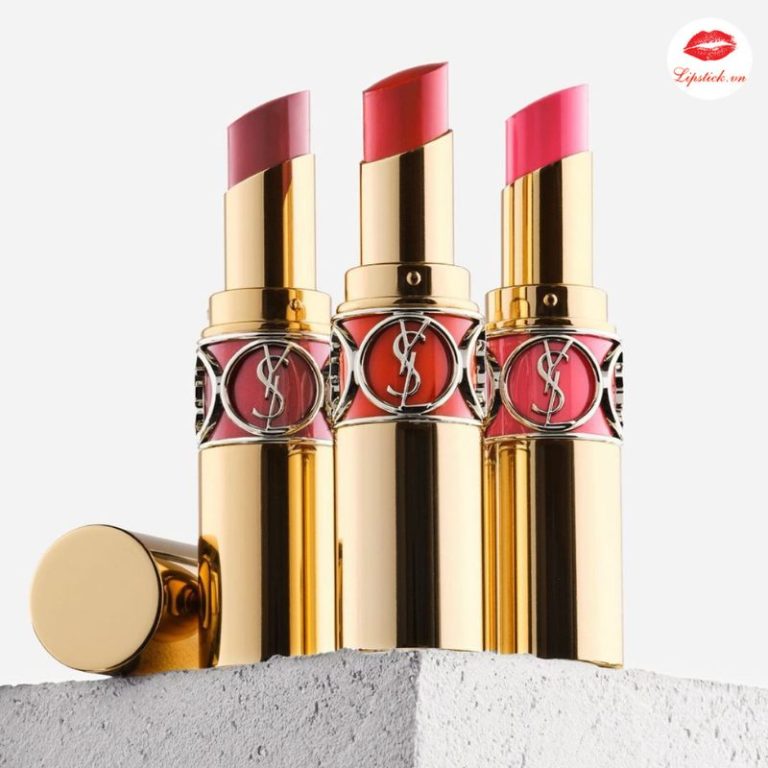 Son YSL Màu 122 Burnt Zellige Cam Đỏ Đất - Rouge Volupté Shine