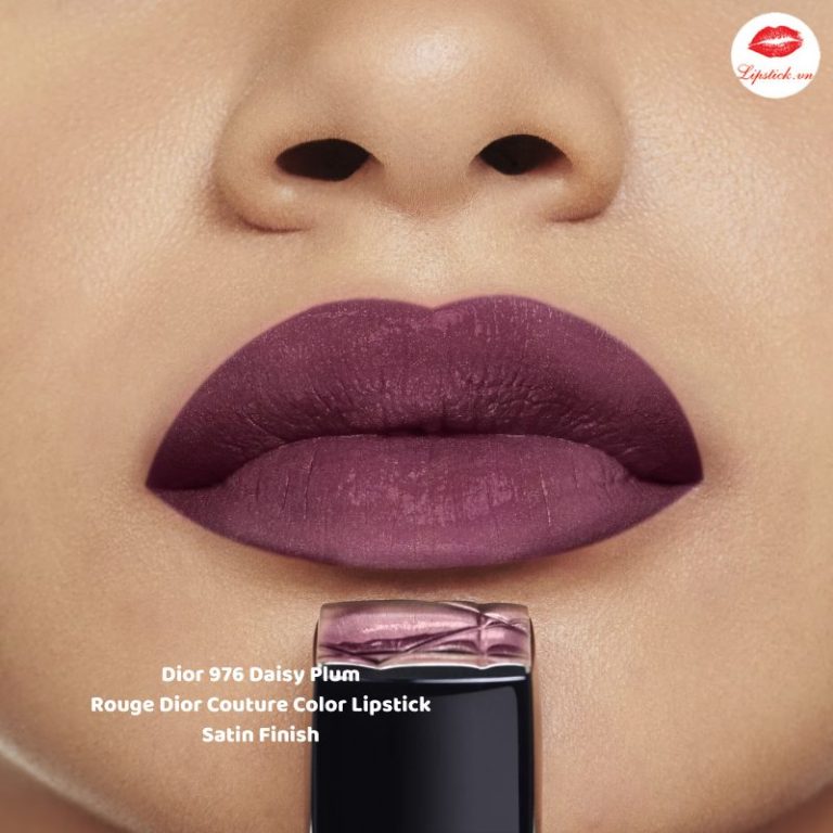 Son Dior Màu 976 Daisy Plum - Tím Mận Satin Finish MỚI NHẤT