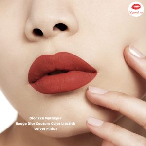 Son Dior Màu 228 Mythique - Đỏ Cam Gạch Velvet Finish MỚI NHẤT