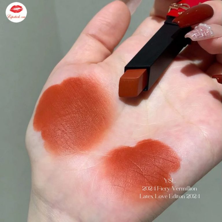 Son YSL 2024 Fiery Vermillion Cam Cháy - Latex Love Edition 2024 MỚI