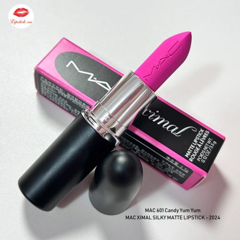 Son MAC 601 Candy Yum Yum Màu Hồng Neon MỚI NHẤT