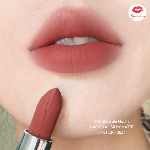 Son MAC 683 Cafe Mocha Cam Đào Nude - MACXIMAL Silky Matte
