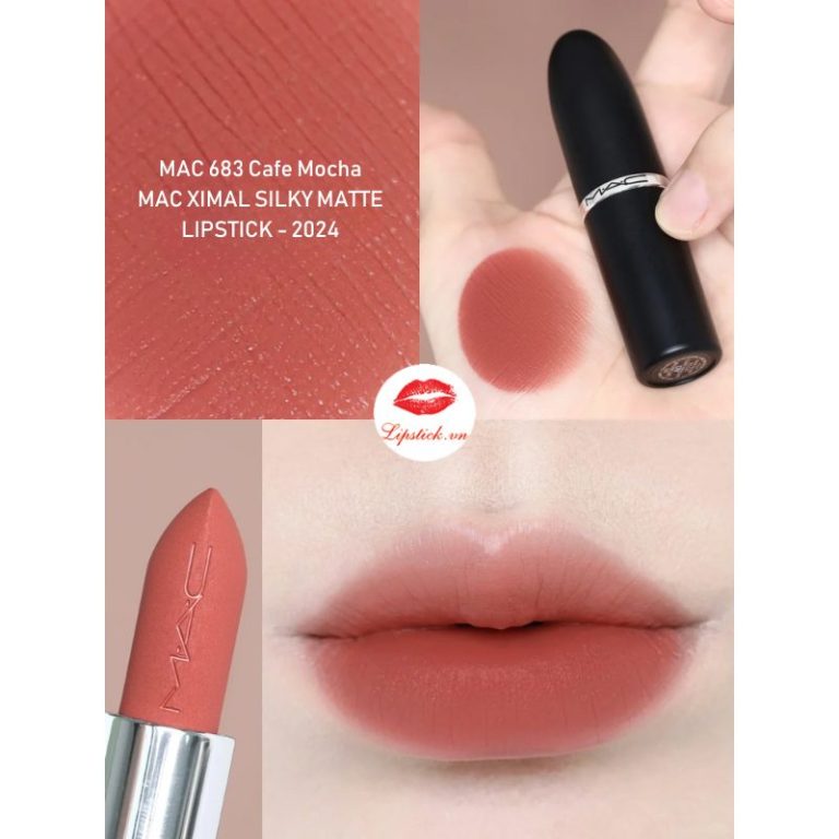 Son MAC 683 Cafe Mocha Cam Đào Nude - MACXIMAL Silky Matte
