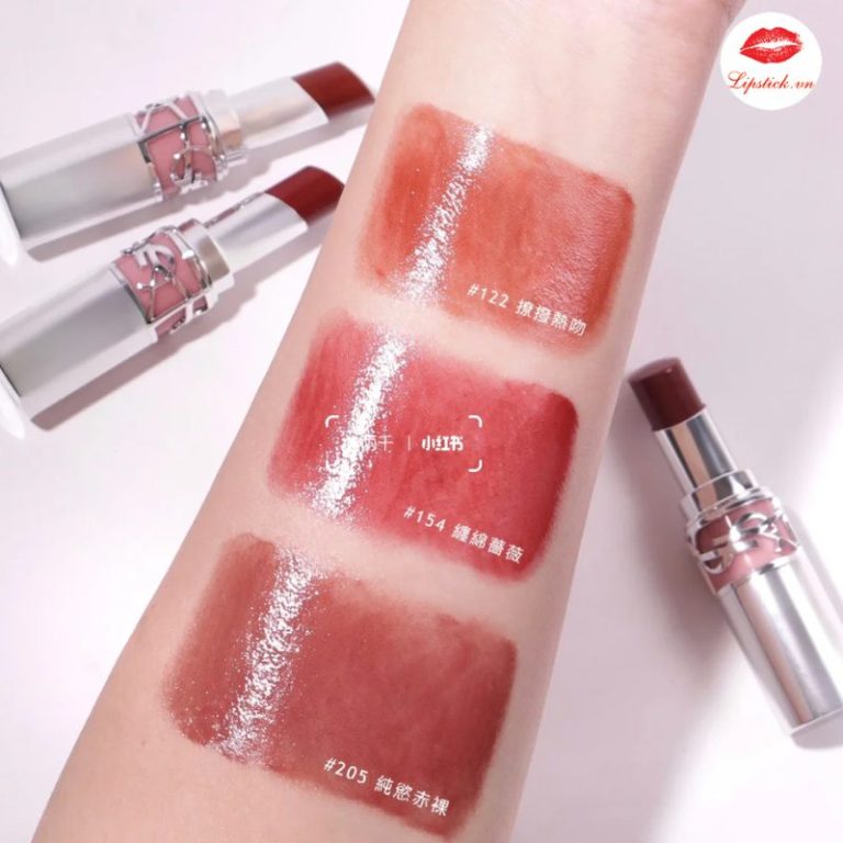 Son Dưỡng YSL 122 Caramel Swirl Màu Nâu Nude MỚI NHẤT