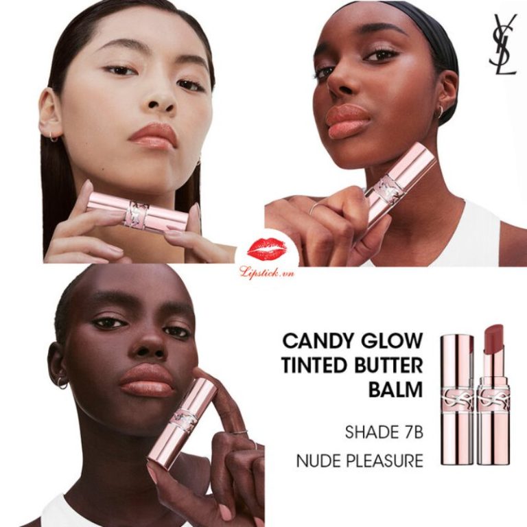 Son Dưỡng YSL 7B Nude Pleasure Màu Hồng Cam MỚI | Lipstick.vn