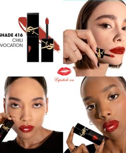 Son YSL Màu 416 Chili Provocation Đỏ Chili The Ink Vinyl Cream
