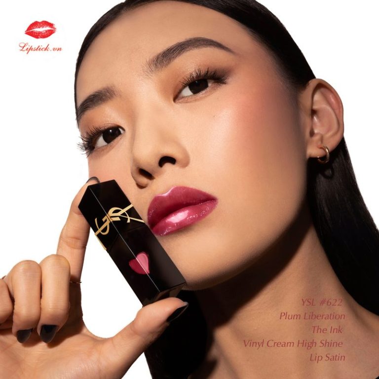 Son YSL 622 Plum Liberation Hồng Mận The Inks Vinyl Cream MỚI