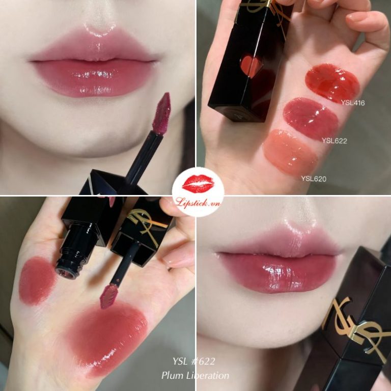 Son YSL 622 Plum Liberation Hồng Mận The Inks Vinyl Cream MỚI
