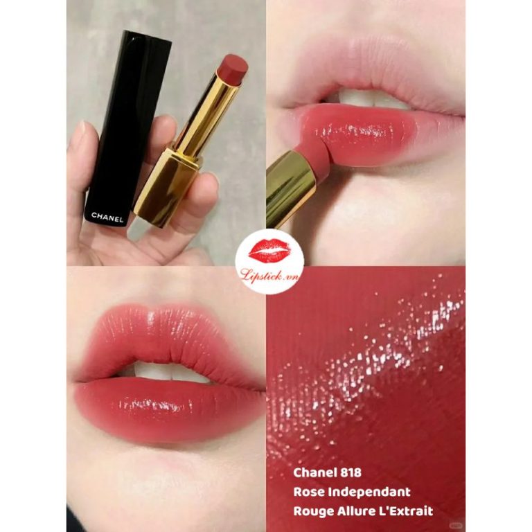Son Chanel 818 Rose Independant Màu Hồng Ấm Dịu Dàng